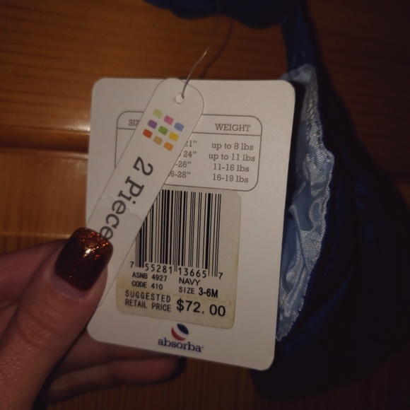 Absorba | Jackets & Coats | Nwt Absorba Snow Suit Blue Faux Fur Hood ...